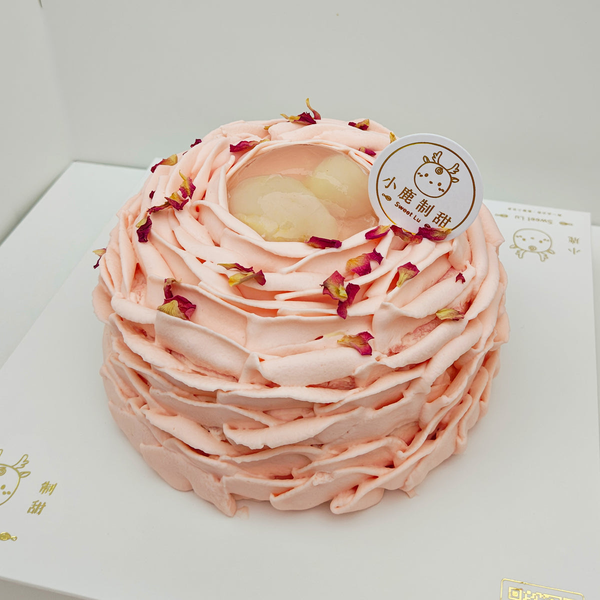 【Rose Shape】Lychee & Rose Cake – Sweet Lu